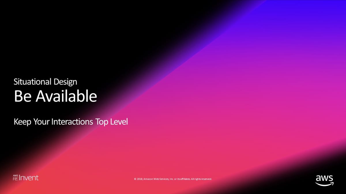 Principles of Voice Design: Be Available